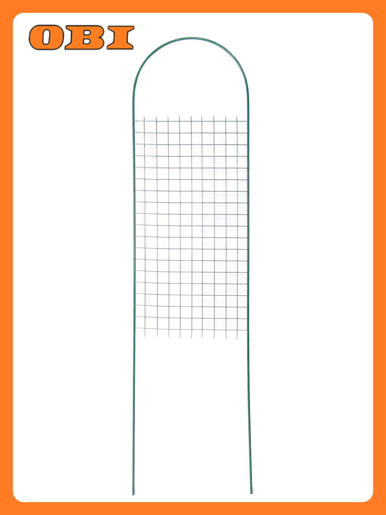 Шпалера Клевер-С, для вьющихся растений, металл, 50x200x10 см, зеленая