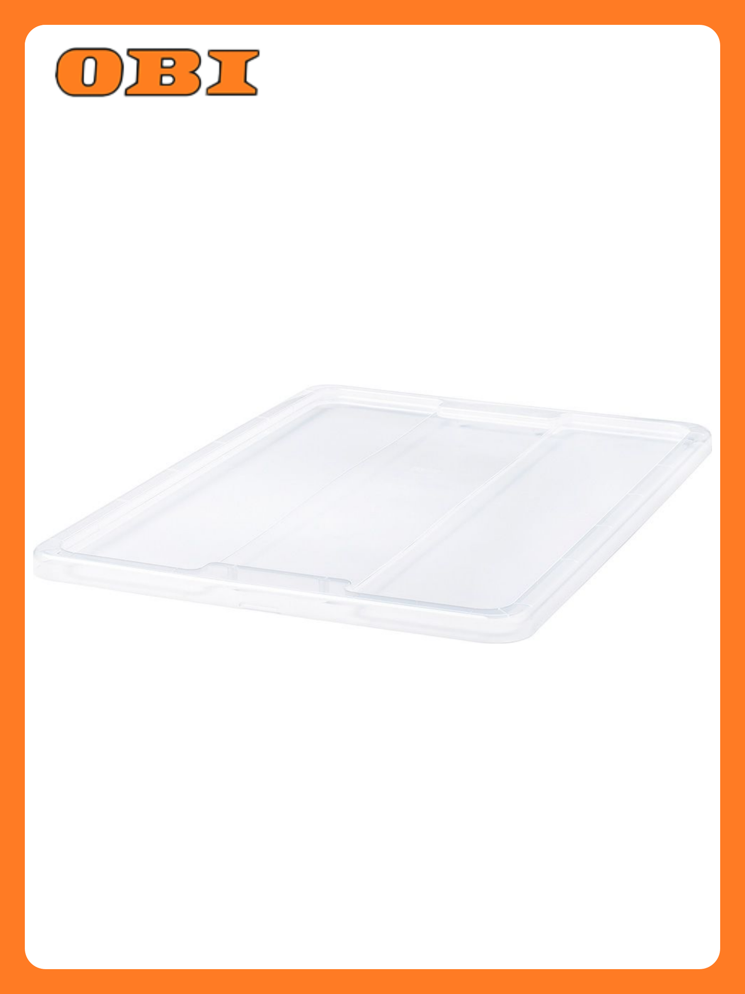 Крышка для контейнера икеа 45/65 л пластиковая прозрачная 56х1,5х39 см