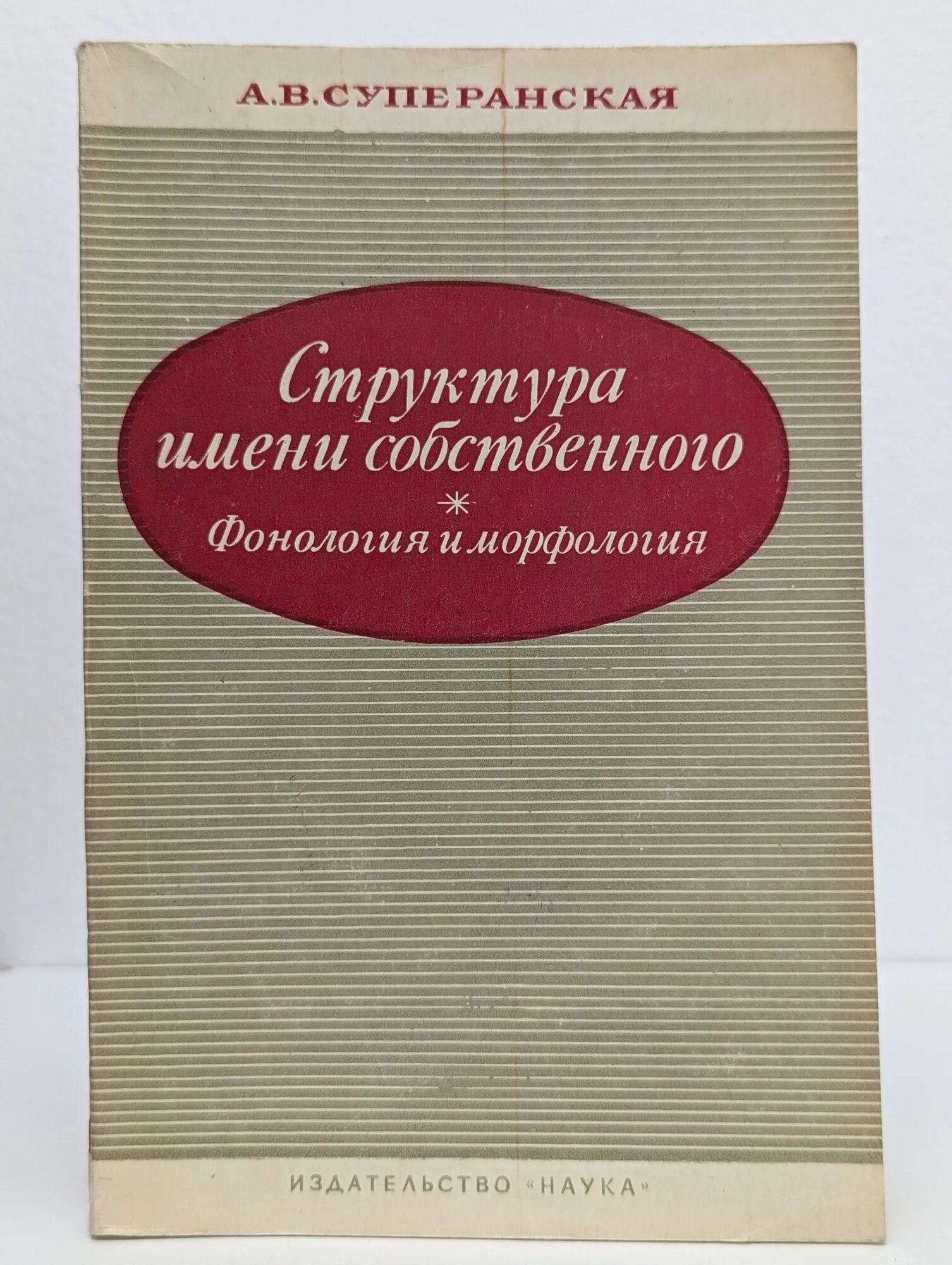 Структура имени собственного. Фонология и морфология Суперанская Александра Васильевна 1969