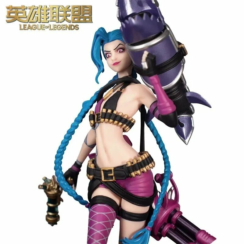 Фигурка Лига Легенд, Безбашенная пушка Джинкс / League of Legends Jinx Complete Figure, также может использоваться как ручка