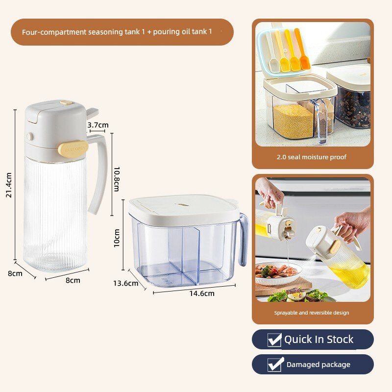 Магнитная банка для специй Taili, бытовая кухонная емкость для специй, герметичная, влагонепроницаемая, для хранения,