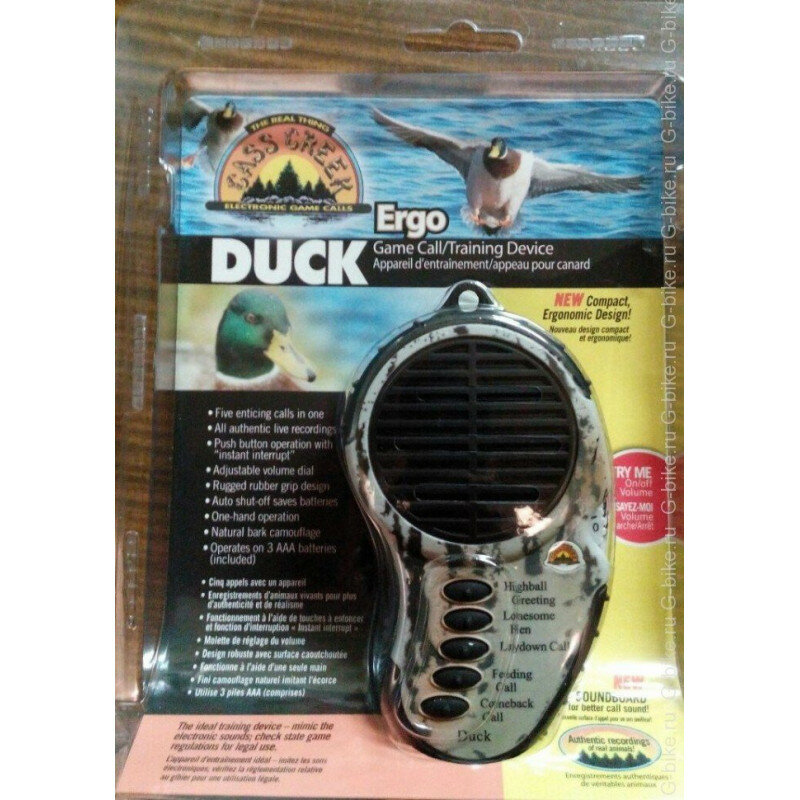 Звуковой имитатор (электронный манок) Cass Creek на утку, 5 звуков, арт. cc003