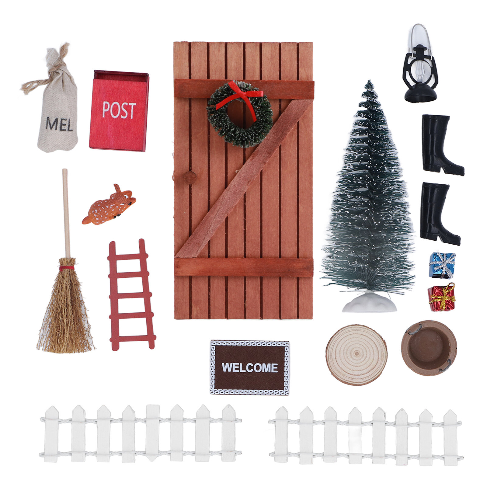 Набор для сборки миниатюрной деревянной дверцы для кукольного домика в масштабе 1/12 1/6. Изысканный, милый, красочный дизайн.