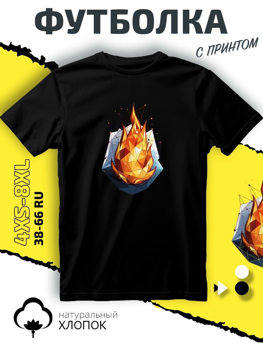 Футболка Огненный Пламень Anime Элементал