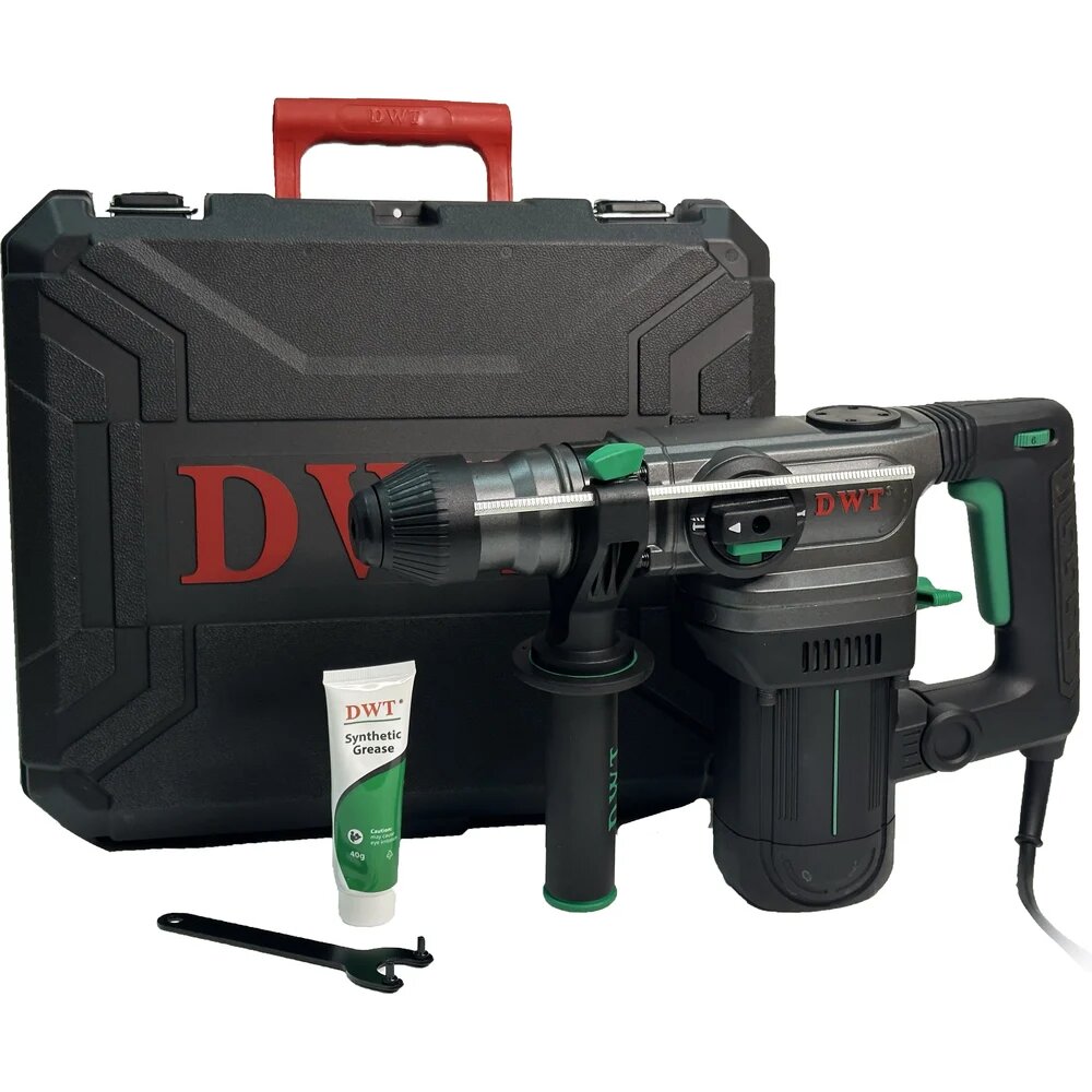 Перфоратор DWT SDS-Plus BHP15-32 V BMC с мощностью 1500 Вт, частотой ударов до 4500 уд/мин и 3 режимами работы — фото 1