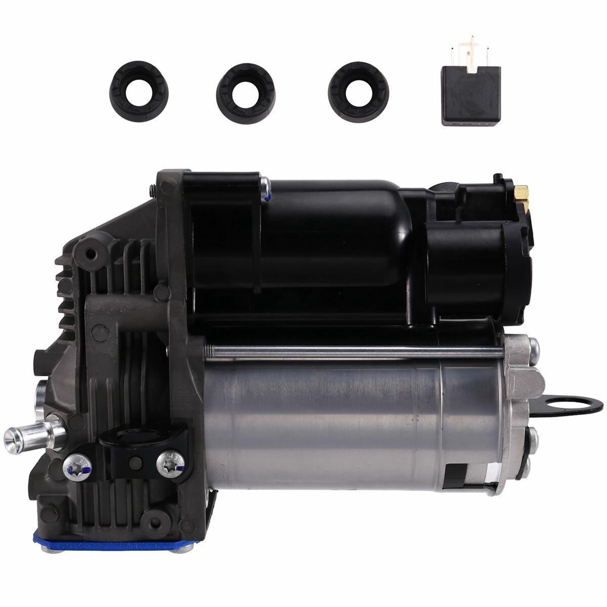 Компрессор пневмоподвески для Mercedes GL W221 передний — для GL320/GL350/GL450/GL550 (2007–2012), номера 2213201604, 2213201704