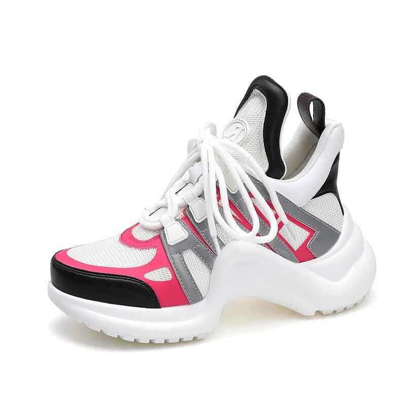 Кроссовки Microfiber Leather Air Mesh Lace Up Vulcanized Shoes