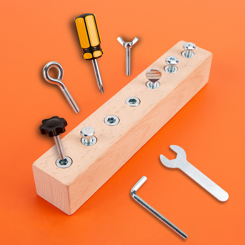 Трансграничные дети Монтеса деревянные винты разборка и монтаж транспортных судов гайки инструменты раннего образования