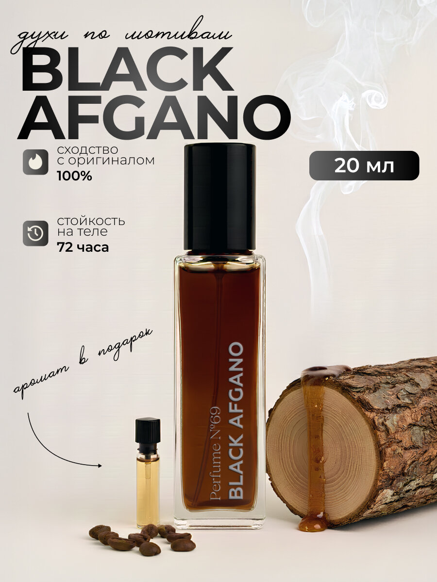 Духи унисекс по мотивам Black Afgano Блэк Афгано 20 мл + подарок 1 мл другого аромата