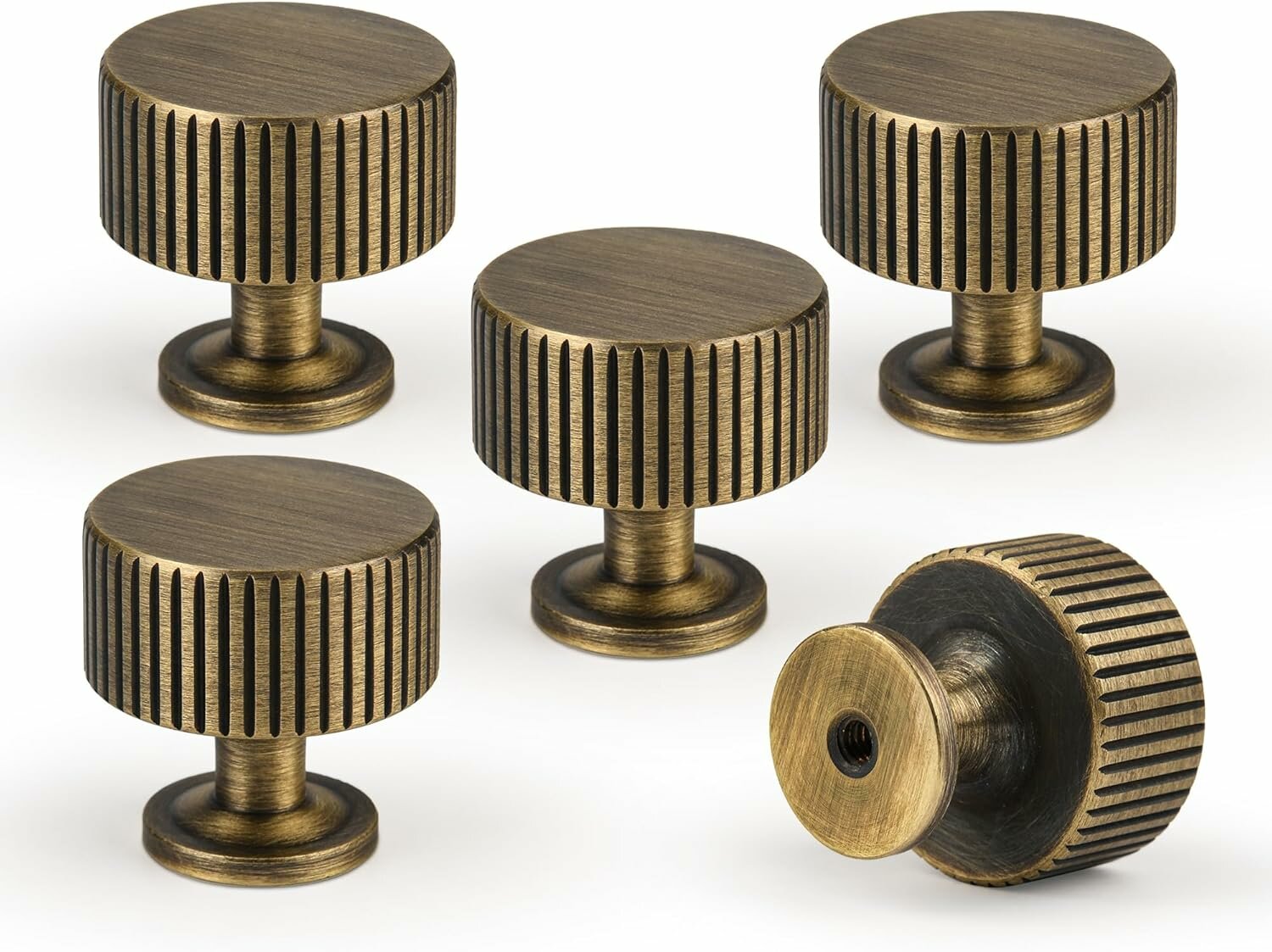 5 шт. антикварные латунные ручки для кухонных шкафов