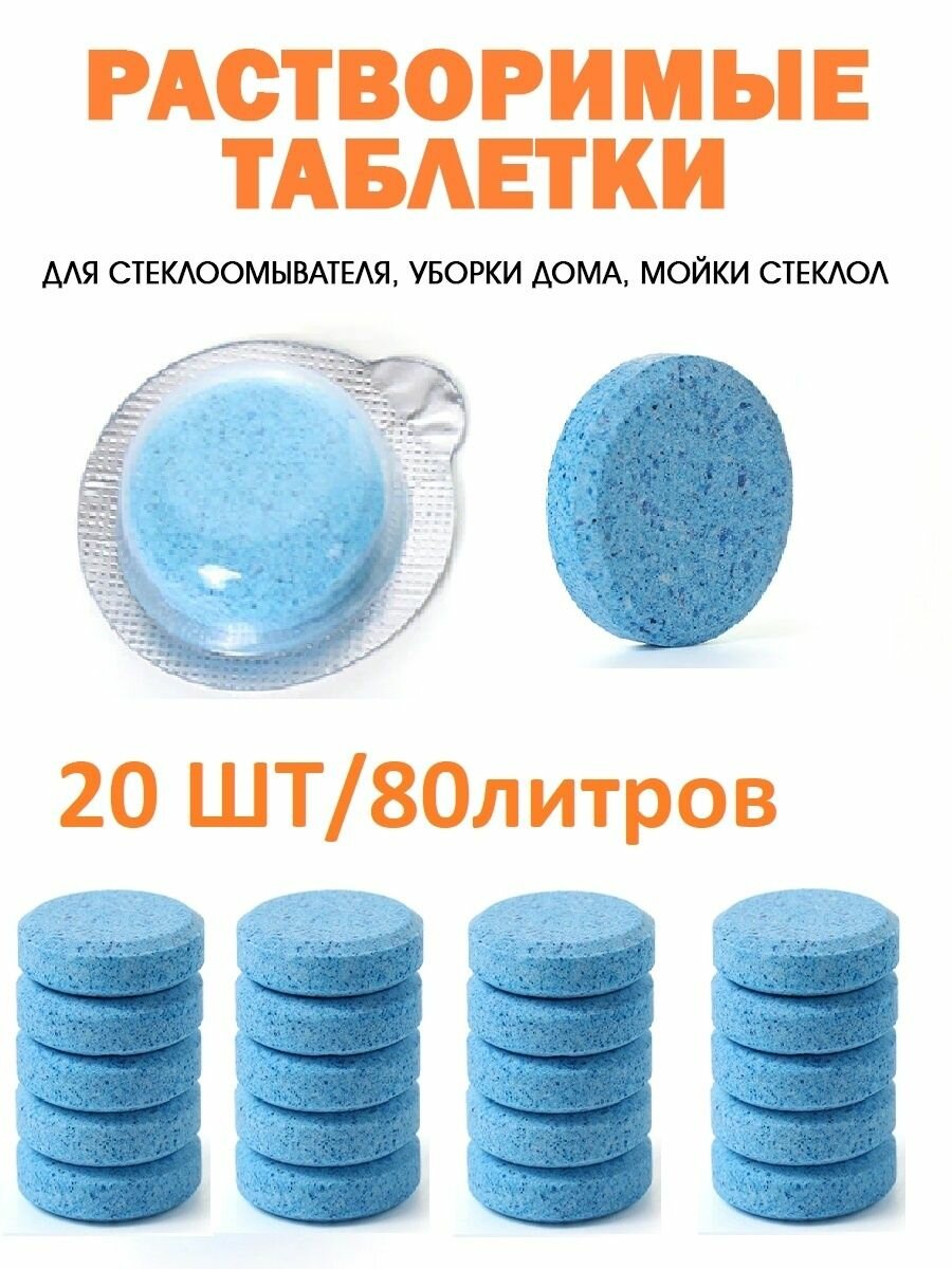 Концентрат жидкости стеклоомывателя 20 шт - 80 л