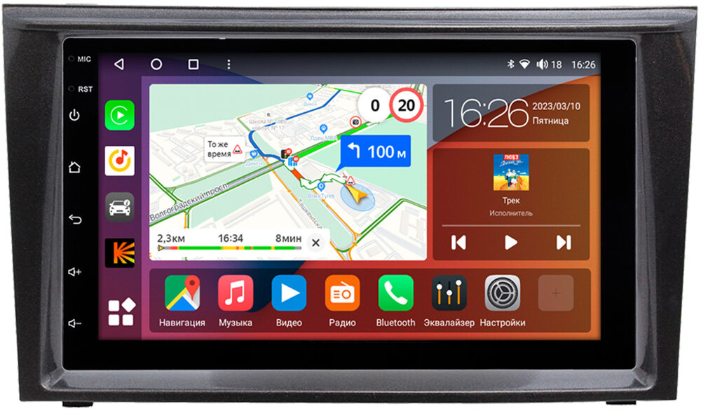 Штатная магнитола Mitsubishi Colt 6 2002-2012 (правый руль) Canbox EVO 5821-RP-MMCP-152 Android 14 (4G-SIM, 6/128, DSP, QLed, AI, 360)