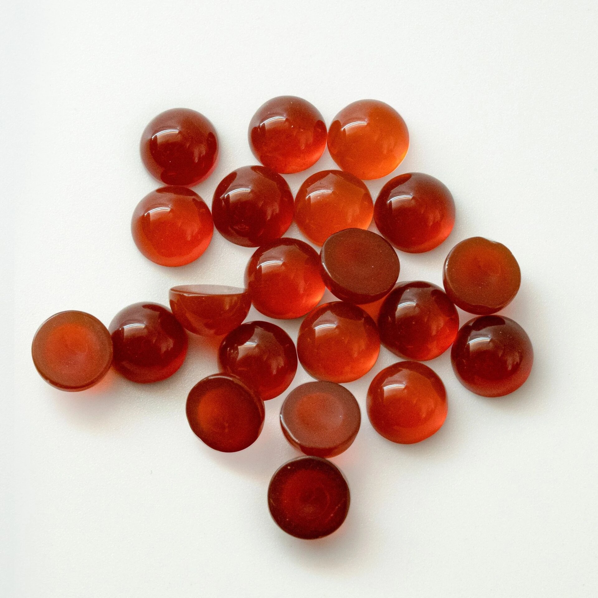 Кабошоны из агата 100 шт. Бордовый, 4mm 100stones, Red