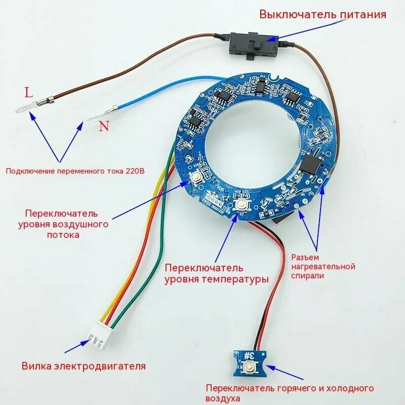 Для Dyson AC 220V 110,000 об/мин бесщеточный двигатель фен мотор управления платы