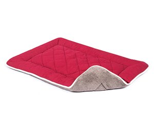 DOG GONE SMART, Нано подстилка с меховой отделкой "Sleeper Cushion XXL", вишнёвая, 76х122 см