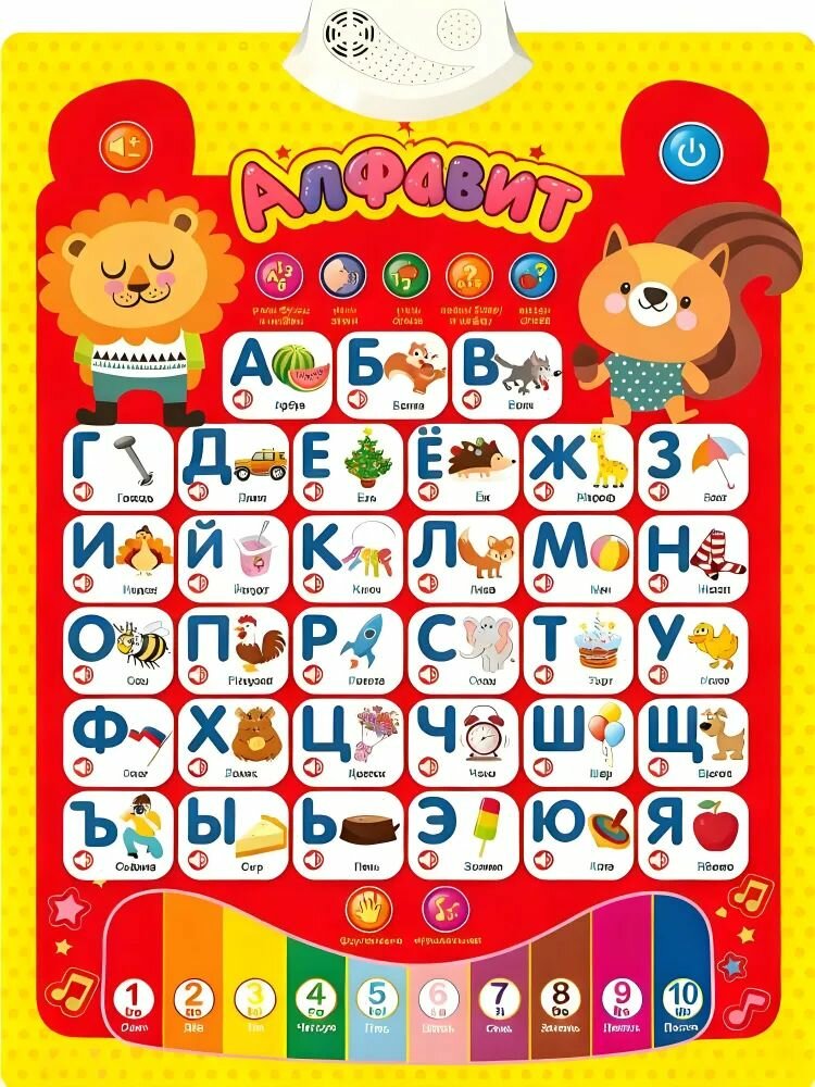 Русский алфавит/пособия по распознаванию детских слов со звуками/интерактивные игры для родителей и детей