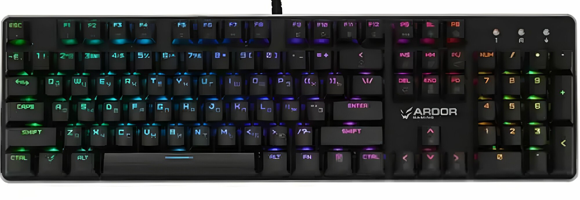 Игровая клавиатура проводная, механическая, ARDOR GAMING Blade AG-FL-B104Red-B, черная