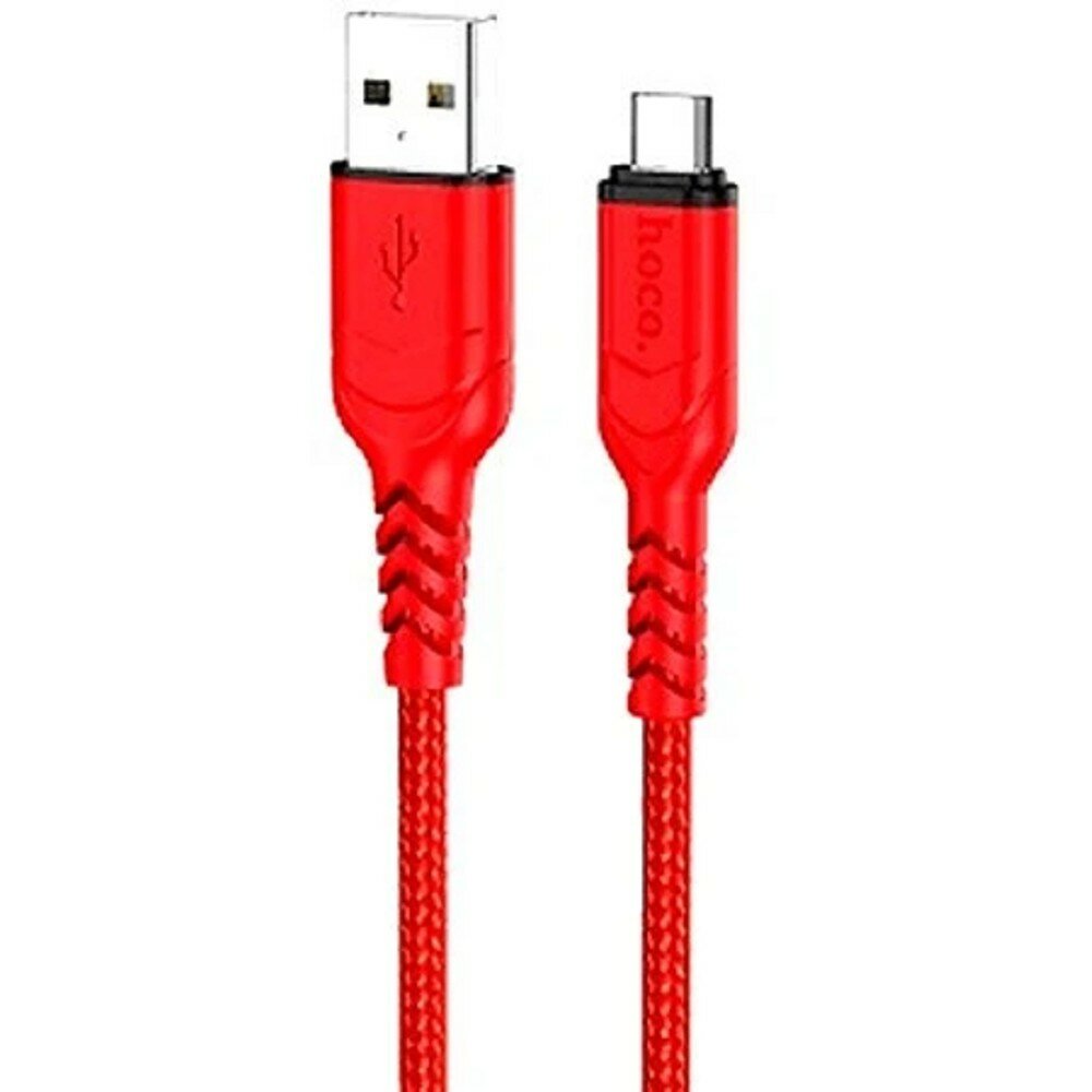 HOCO кабели X59 USB кабель Micro 1m 2.4A Нейлон Red