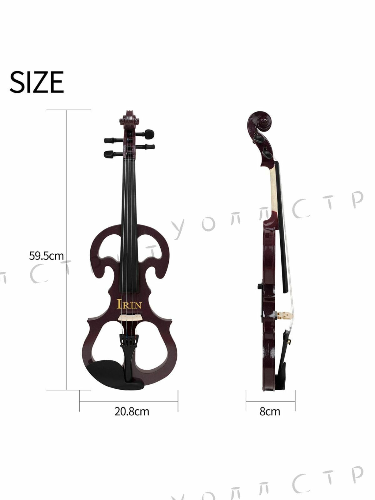 Электроскрипка 4/4 / Скрипка для начинающих / Струнный музыкальный инструмент