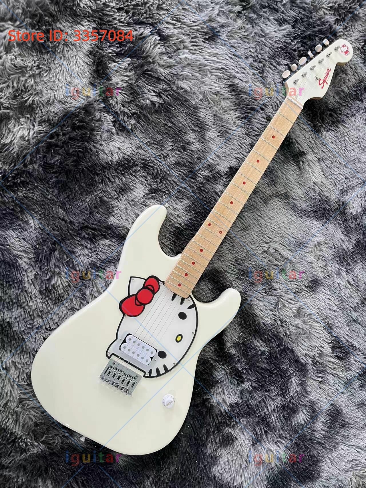 Электрогитара Fender Hello Kitty White Squier Stratocaster