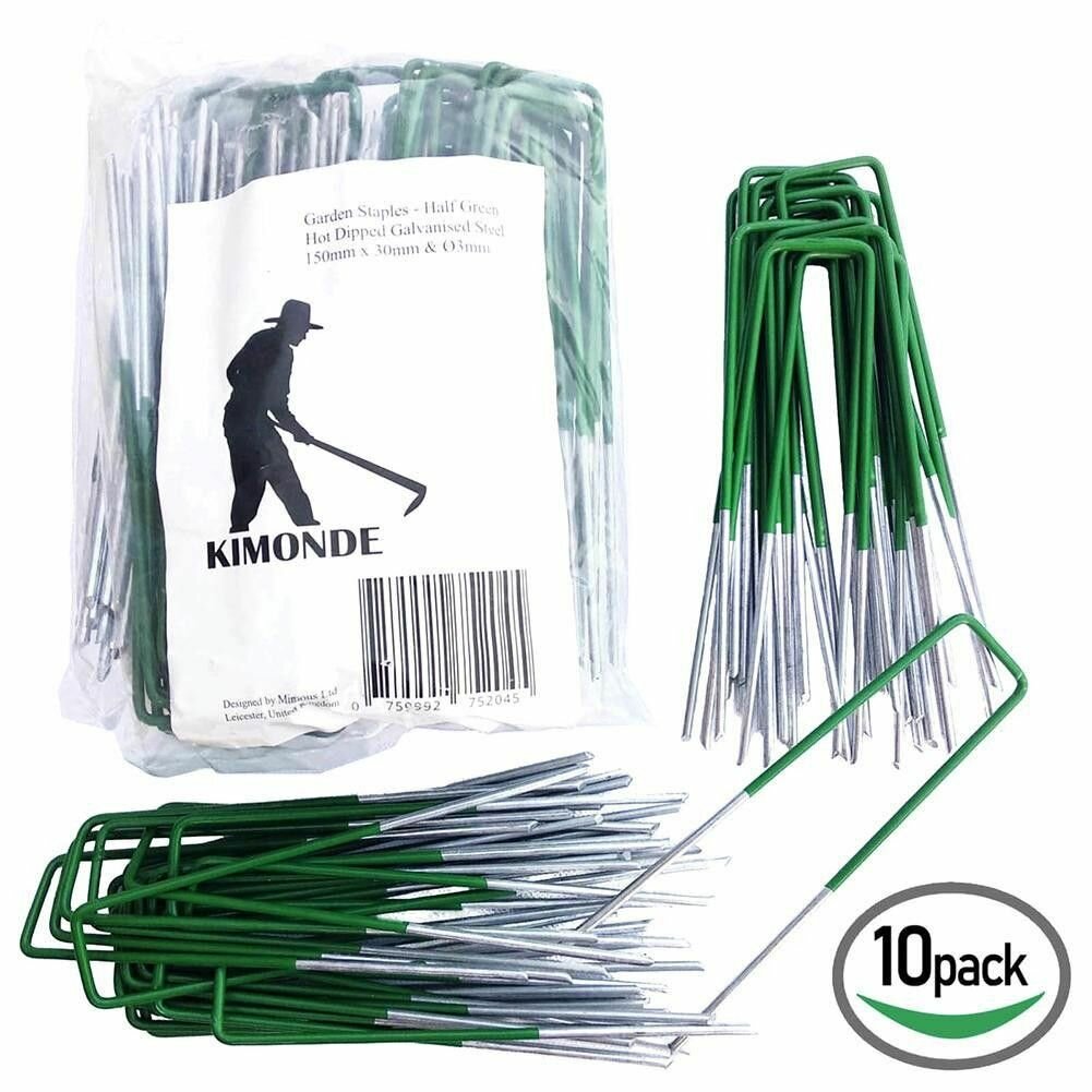 U-образные стальные садовые колышки для газона, оцинкованные скобы, крепежные гвозди