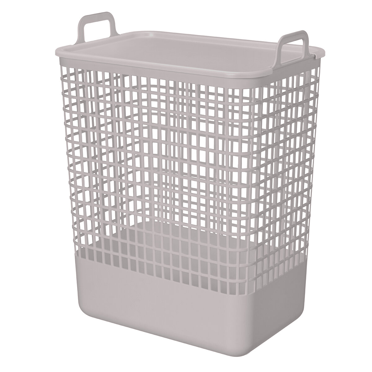 Корзина для белья Бытпласт Kobo, 35 л, светло-бежевая