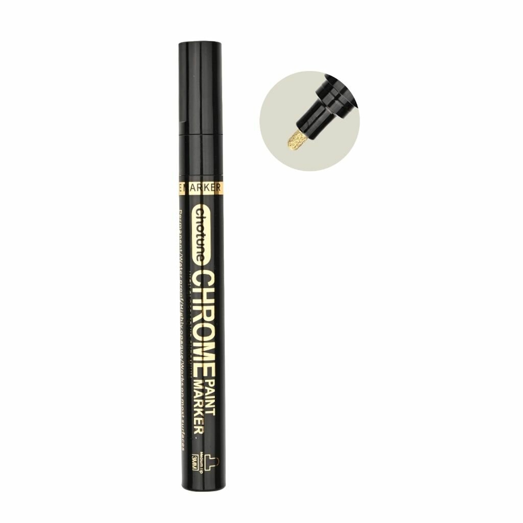 Маркер с хромированной краской