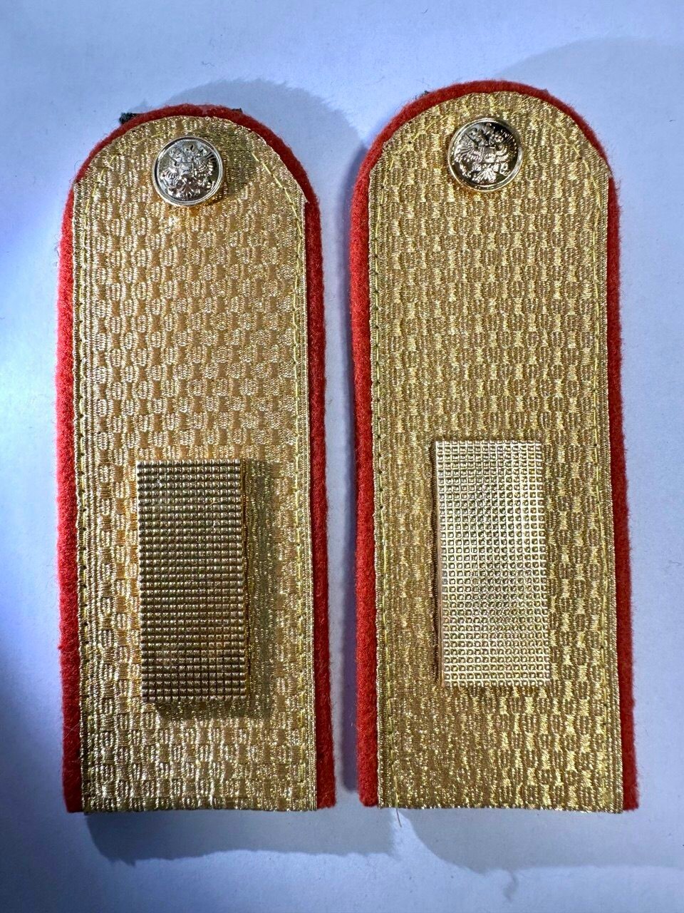 Погоны МЧС золотые с фурнитурой Старшина