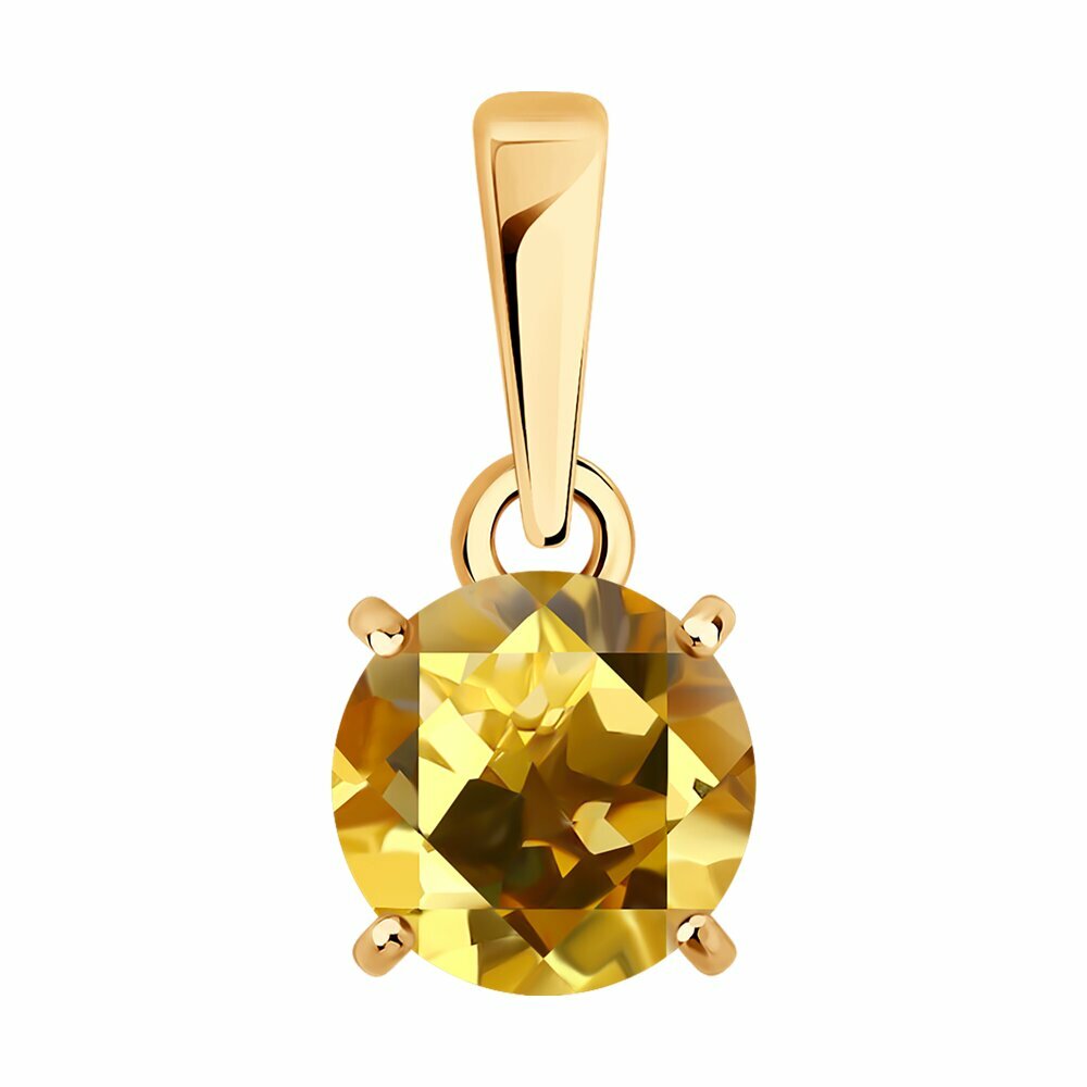 Подвеска, красное золото, 585 проба