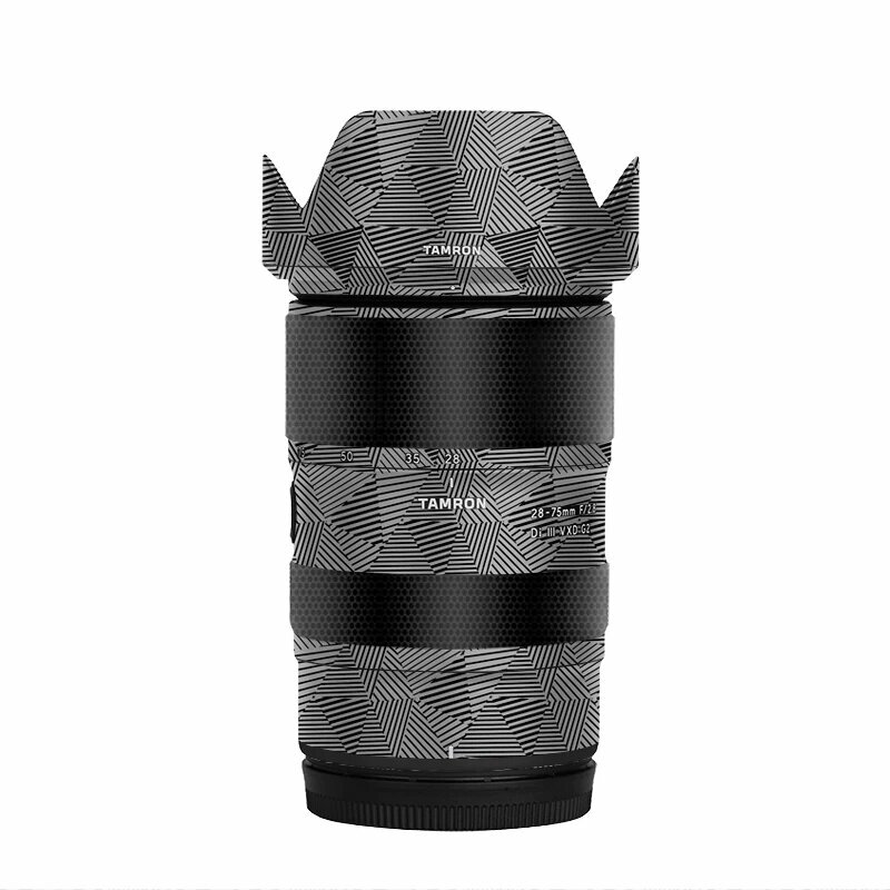 Наклейка для объектива Tamron 28-75mm f/2.8 Di III VXD G2 II Z-mount — треугольный титан с матрицей