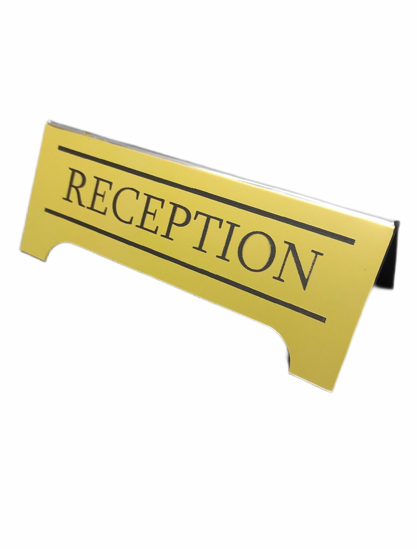 Табличка Reception. Ресепшн. Табличка настольная. 1 шт.