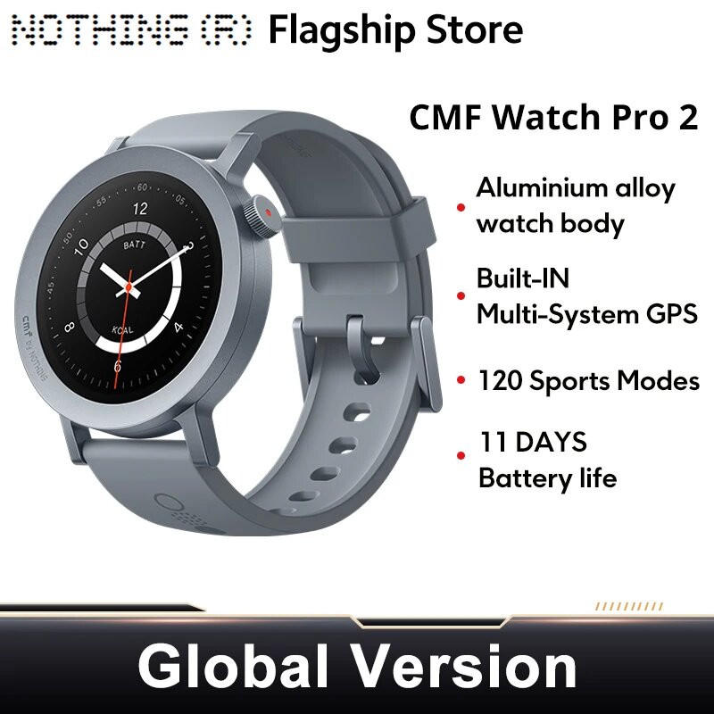 CMF by Nothing Watch Pro 2 Темно-серый/синий Умные часы Серый, Light gray