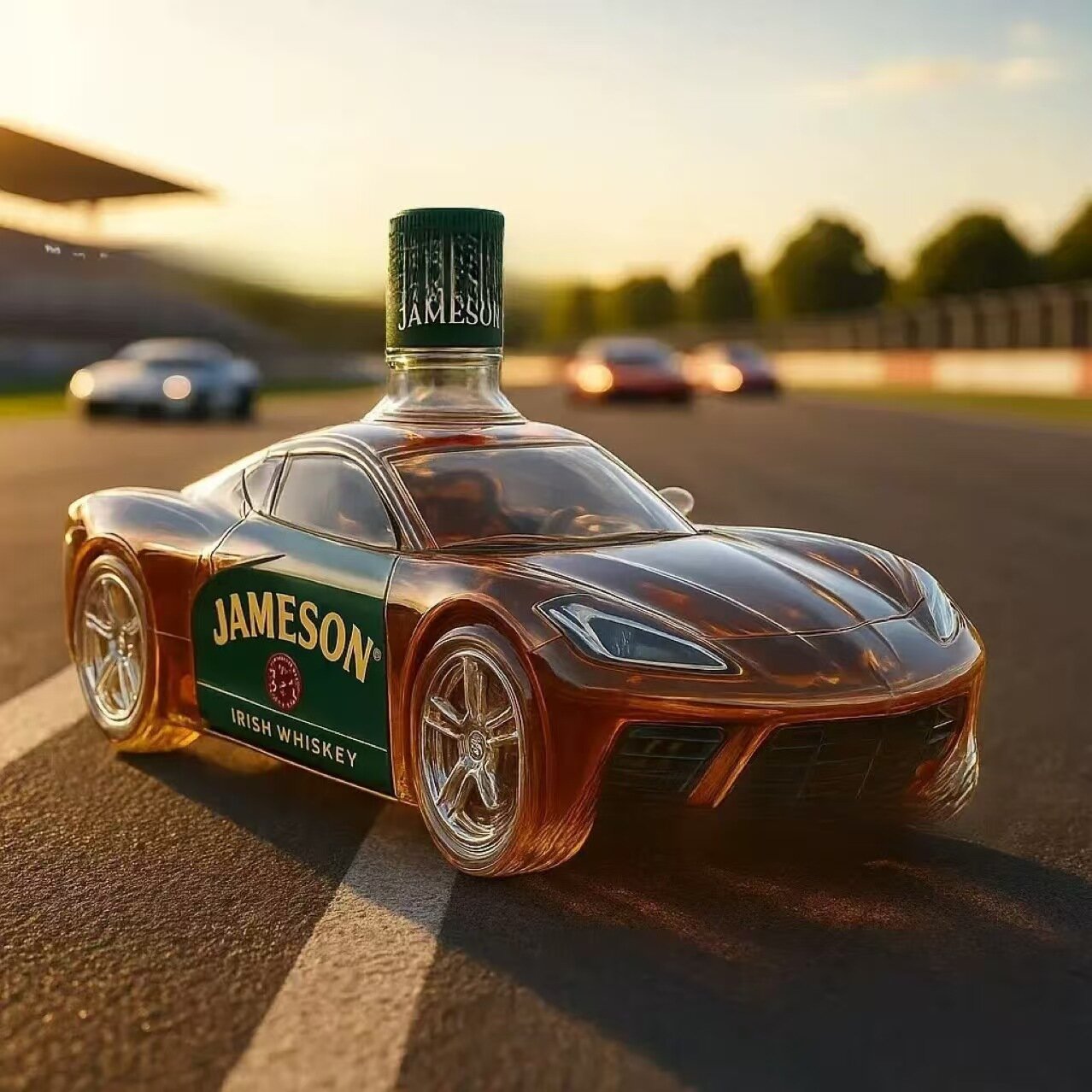 Коллекционное издание Corvette C8 в бутылке виски