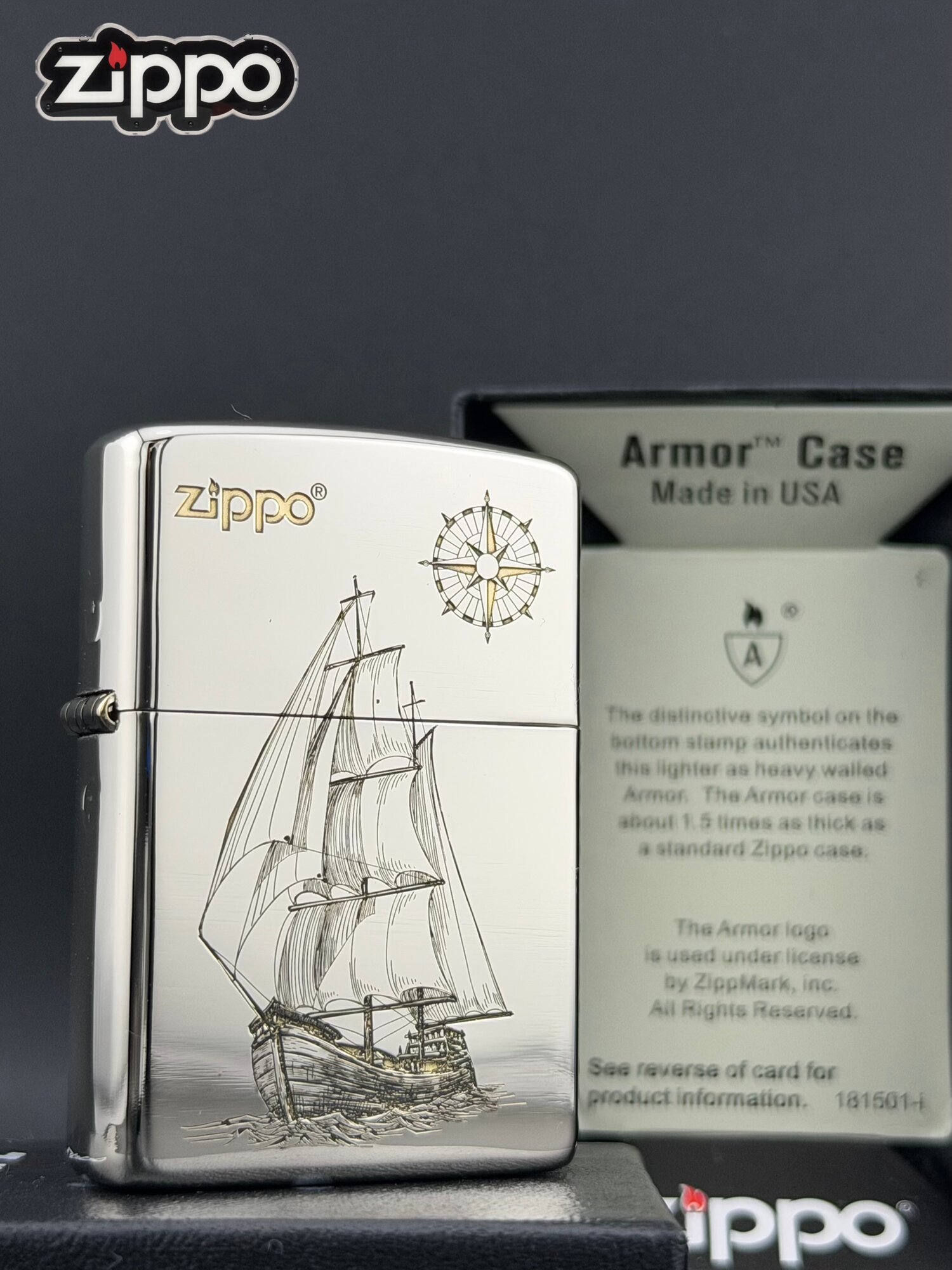 Бензиновая зажигалка Zippo Pirate Treasure Map