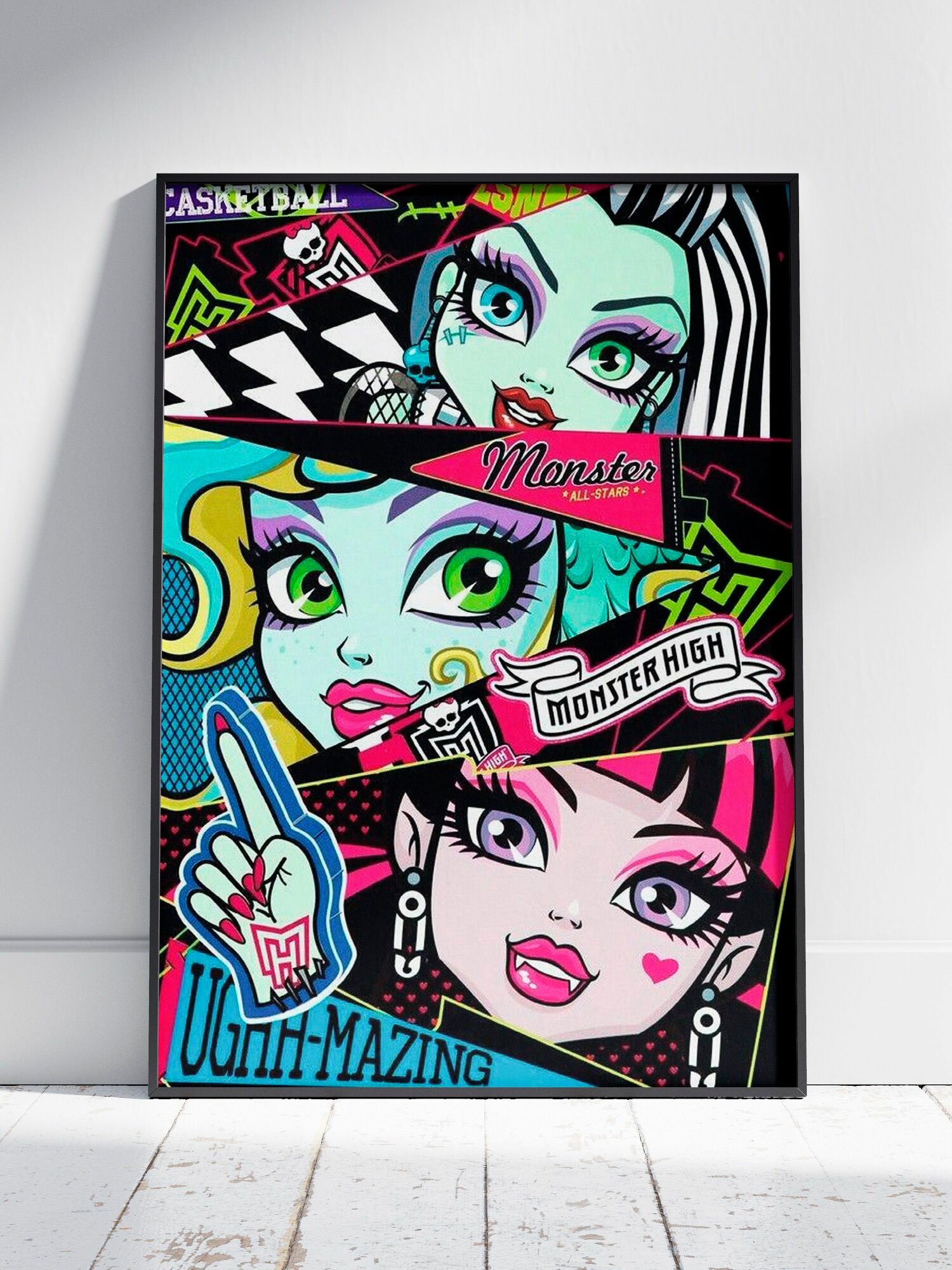 Плакат на стену для интерьера Monster High (Монстер Хай 11) - Постер по куклам и моде формата A3 (30x42 см)