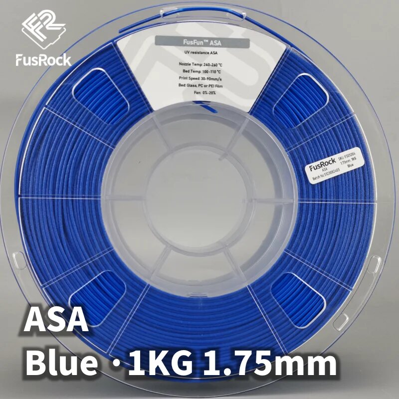 FusRock 3D Printer Filament ASA ASA-Blue-1KG-1.75mm
