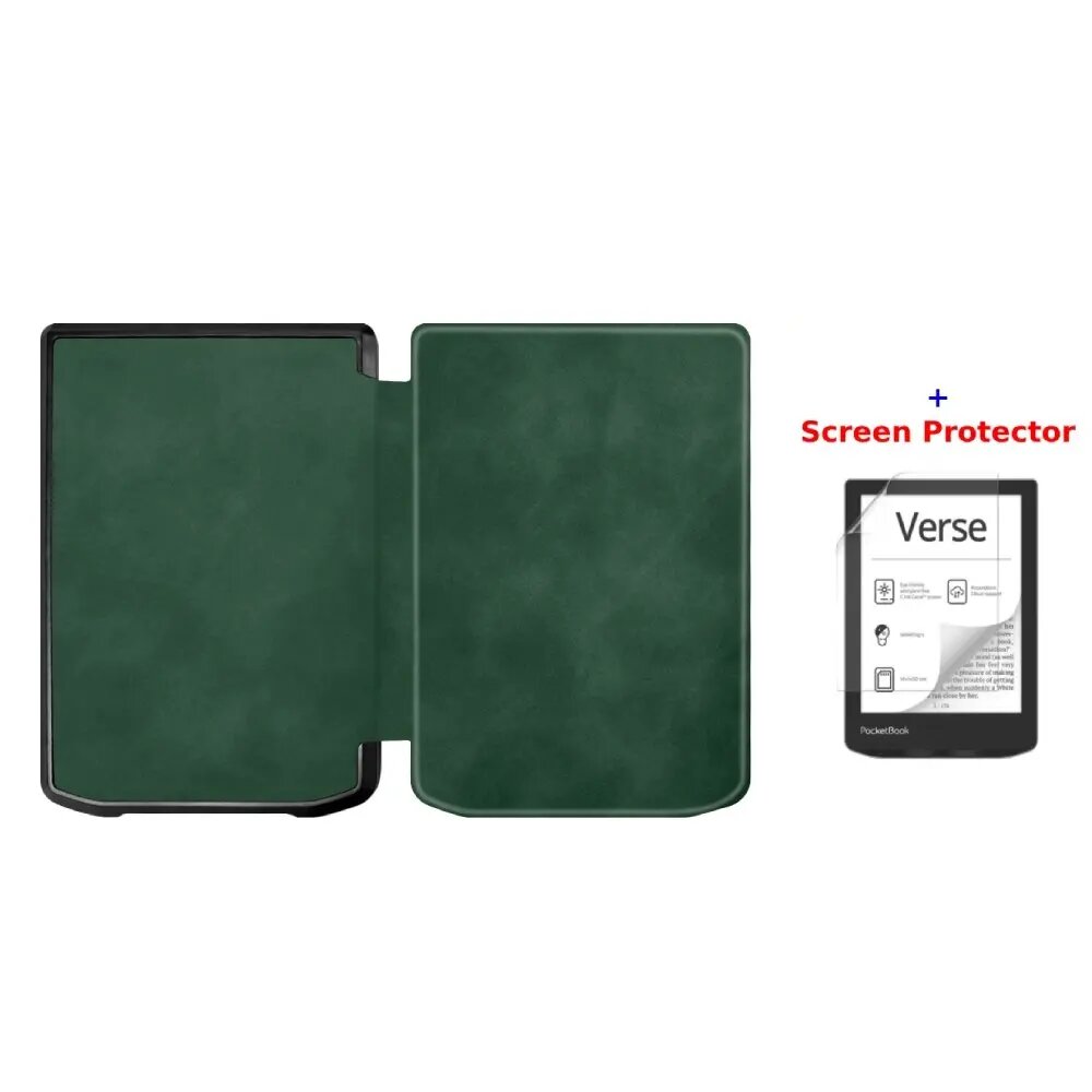 Чехол мобоons для Pocketbook Verse Pro Lite из искусственной кожи Verse Pro, Vintage green