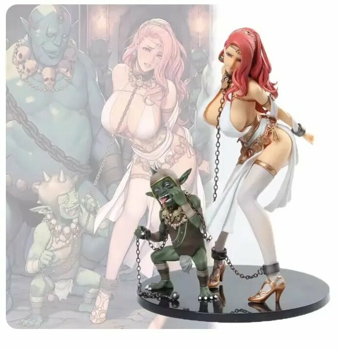 Фигурка аниме 18+ сексуальная девушка (Native Figure FROG The Alluring Queen Pharnelis Imprisoned By Goblin )25cm-пакет