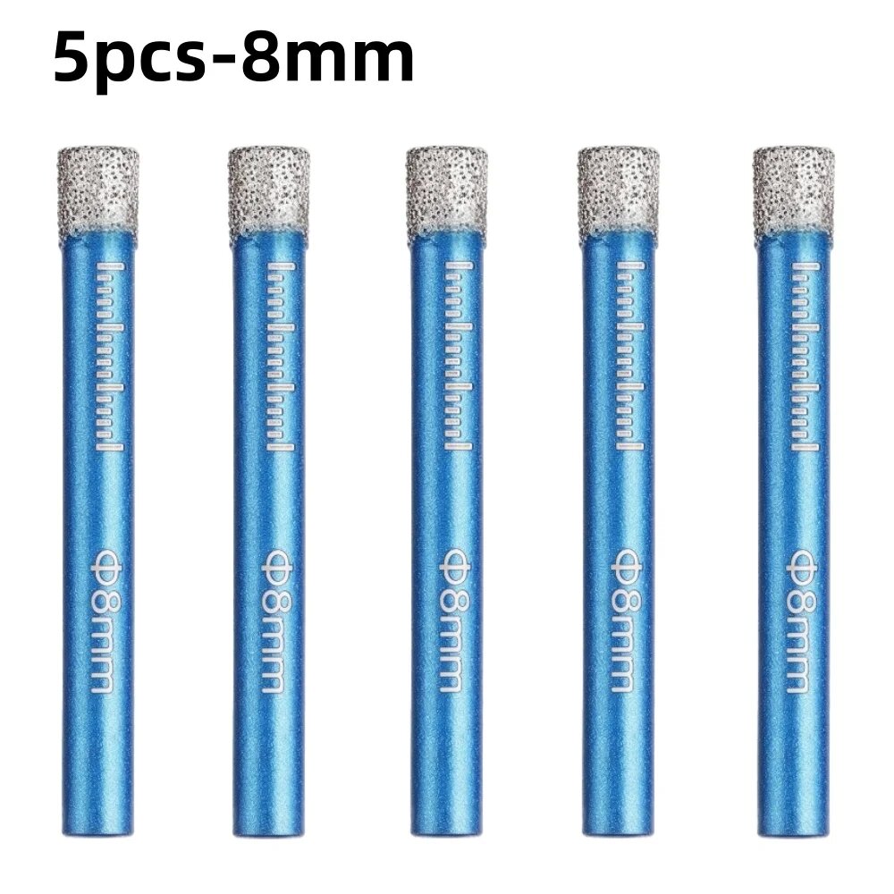 Алмазное Сверло Для Сухой Резки Керамогранита, Керамики, Мрамора, Гранита, Кольцевая Пила 5-16 Мм, С Круглым Хвостовиком