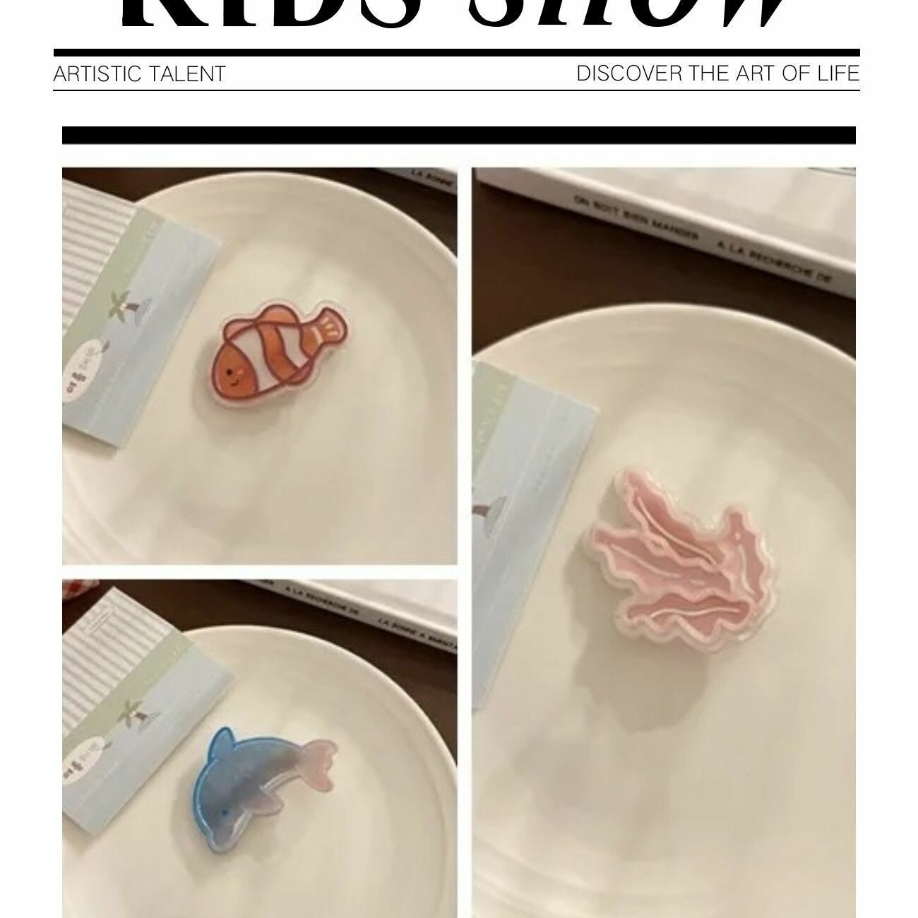 Заколки для волос серии Ocean, универсальные маленькие рыбки, высококачественные заколки для сломанных волос, зажимы в виде утконоса, маленькие заколки в виде дельфина