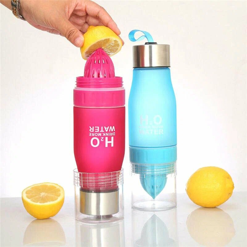 Бутылка-соковыжималка "Оранжевая", пластик, 0,65 л