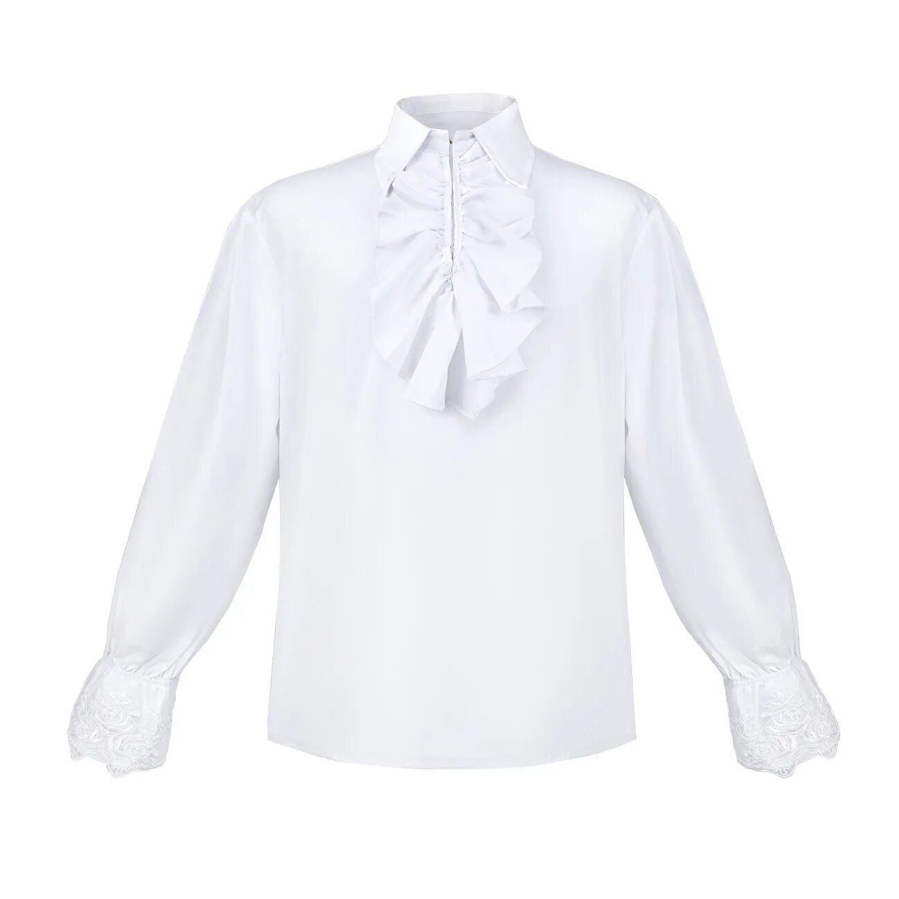 Готический топ-костюм вампира из полиэстера Белый, М, White