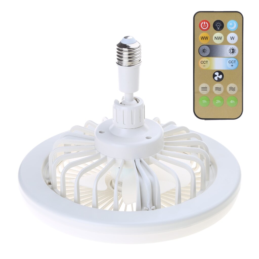 Потолочные вентиляторы с Подсветкой и дистанционным управлением, 10-дюймовые Потолочные Вентиляторы с Подсветкой, 3 Скорости ветра, 3 Цвета с Плавным Затемнением