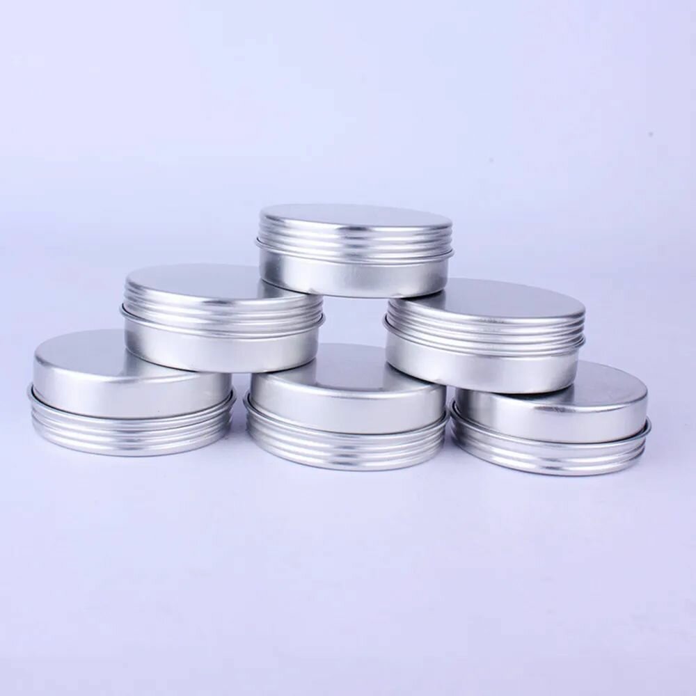 12 Штук Металлических Контейнеров, Алюминиевые Банки для Путешествий и Хранения