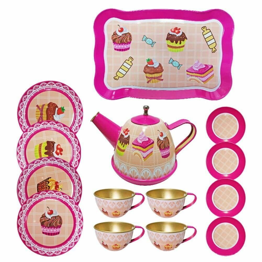 Игрушечный сервиз для девочек, игра в чаепитие и дочки-матери, комплект для детского сада