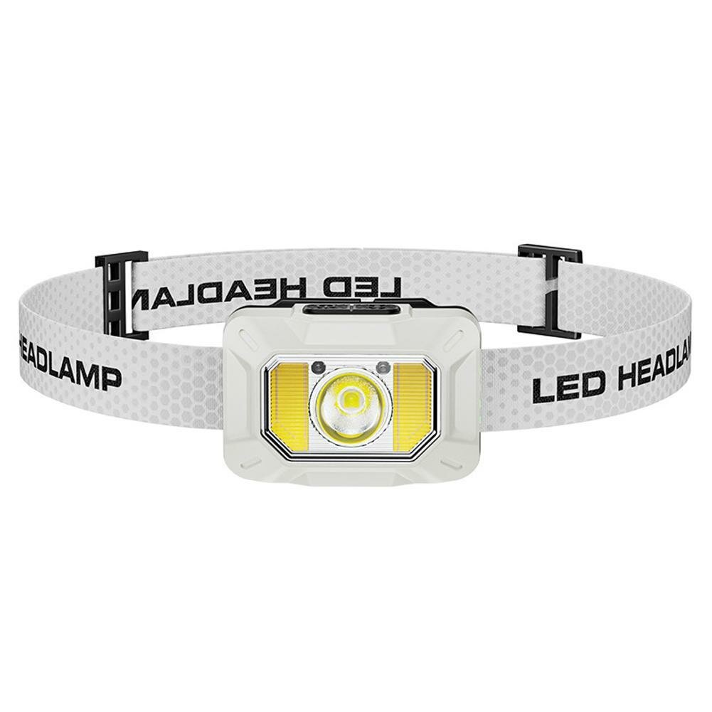 Новый мини налобный фонарь, сверхъяркий с регулируемой цветовой температурой, легкий для ночного бега, походов и работы