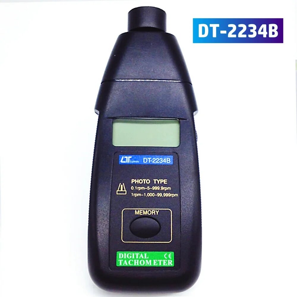 Тахометр лазерный цифровой DT-2234B, черный