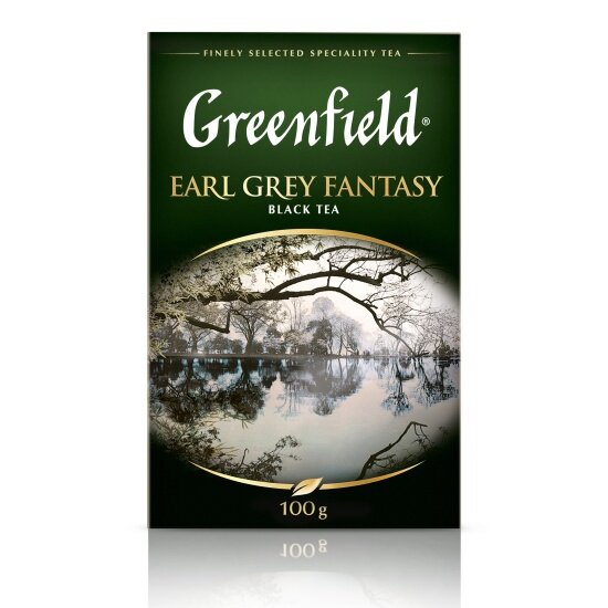 Чай Greenfield Earl Grey Fantasy 100 г, листовой черный с добавками