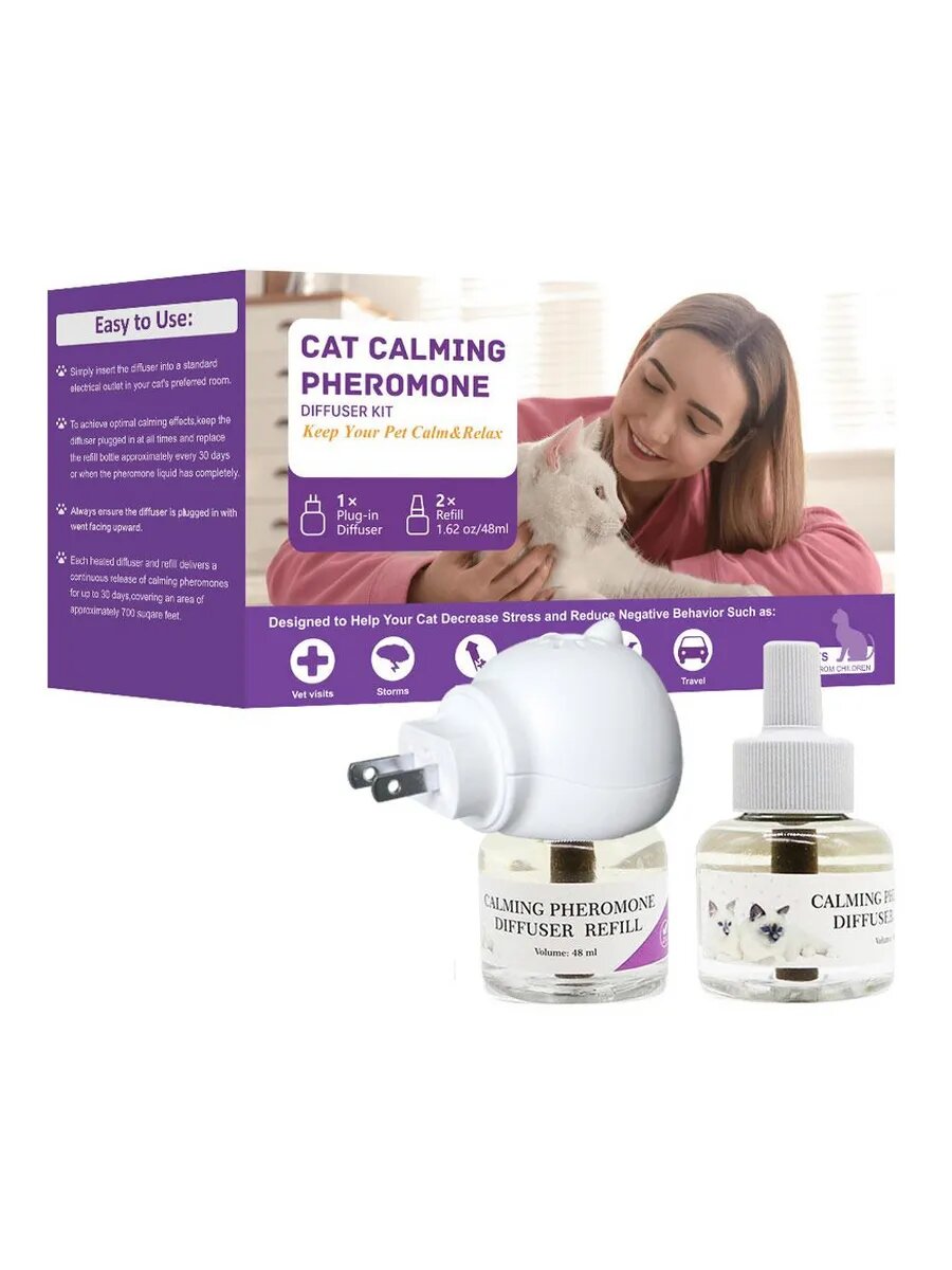 Успокаивающий диффузор для кошек, снятие стресса