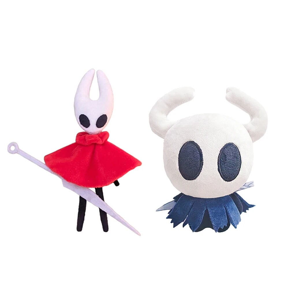 Плюшевые игрушки Hollow Knight Hornet & Knight 10 см, 2шт